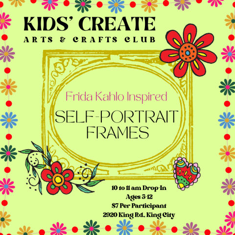 Kids' Create: Frida Kahlo Inspired Self-Portrait Frames | King Heritage ...